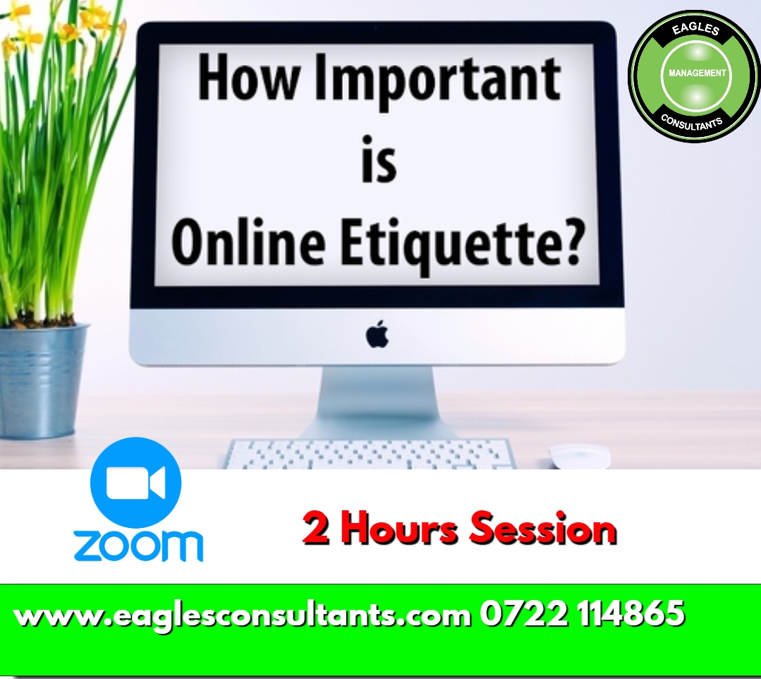 Online Meeting Etiquette,Training Kenya | Netiquette Training | zoom ...